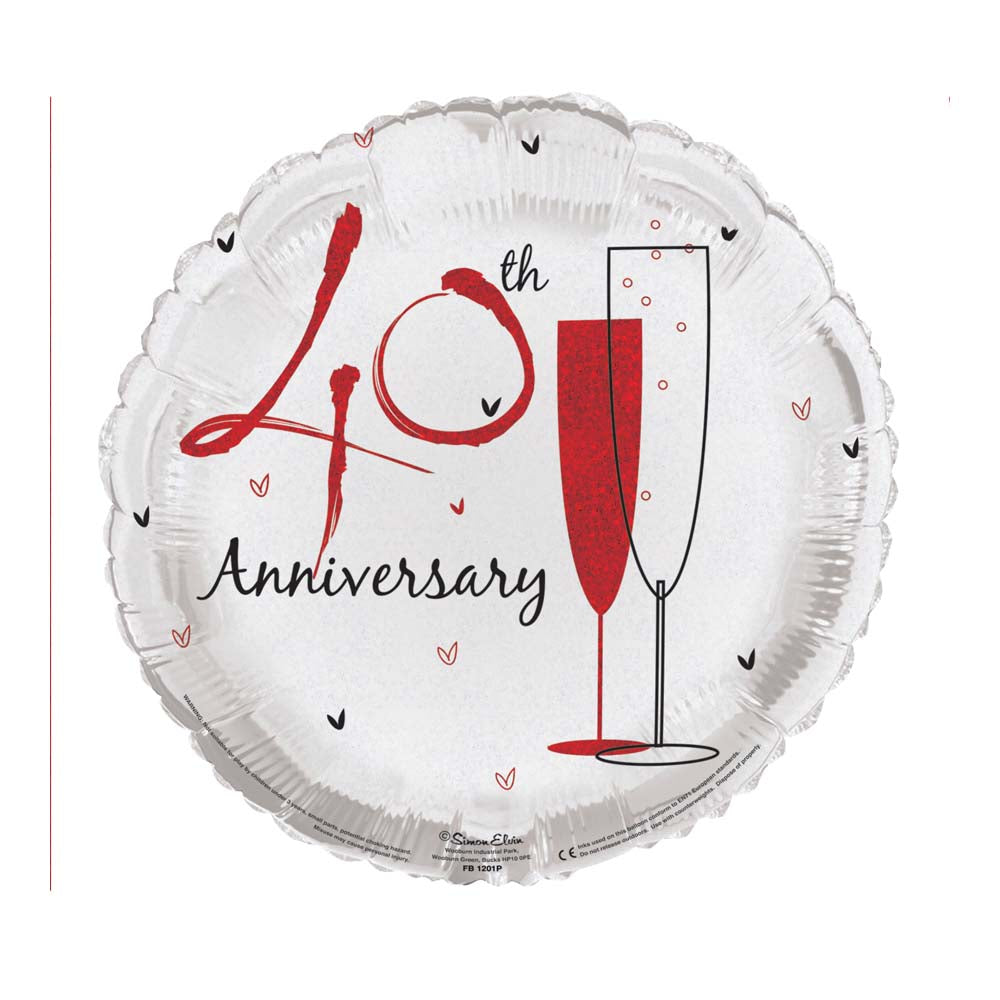 40th Anniversary Balloon – Gemini Balloons